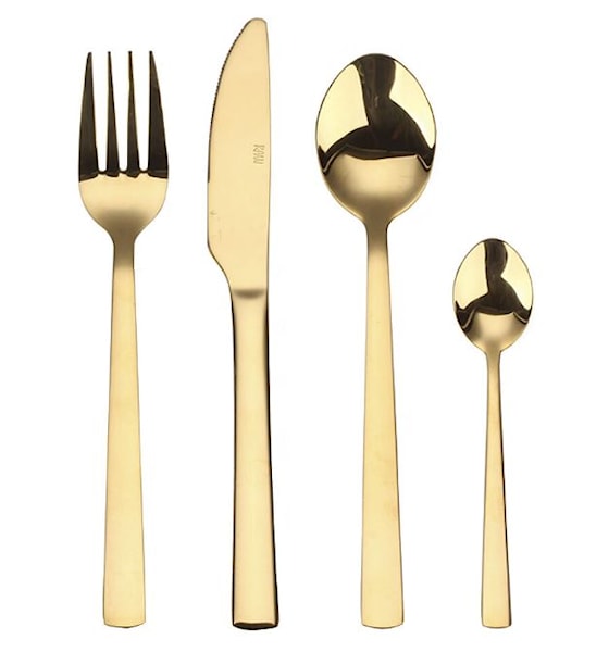 Raw Bestickset 16 delar Guld - Cervera