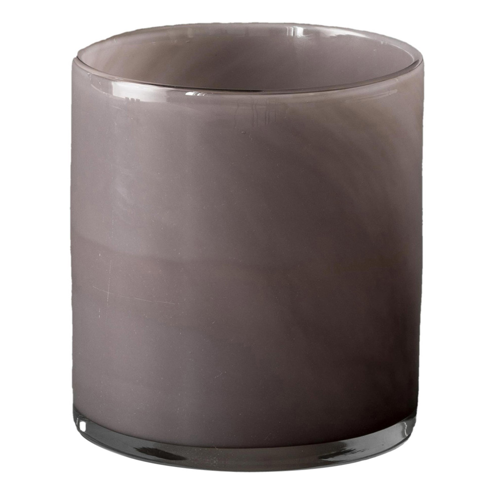 Lyric Ljuslykta Glas 10x10 cm Purple Grey - Cervera